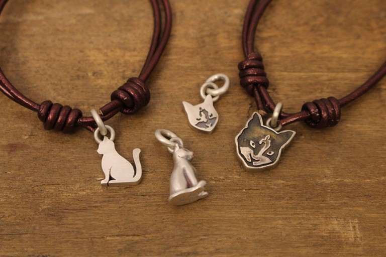Assorted Cat Charms - Poor Cat Designs