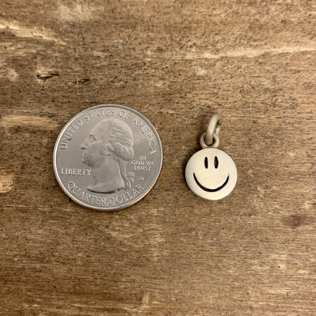 Sterling Silver Smiley Face - Poor Cat Designs